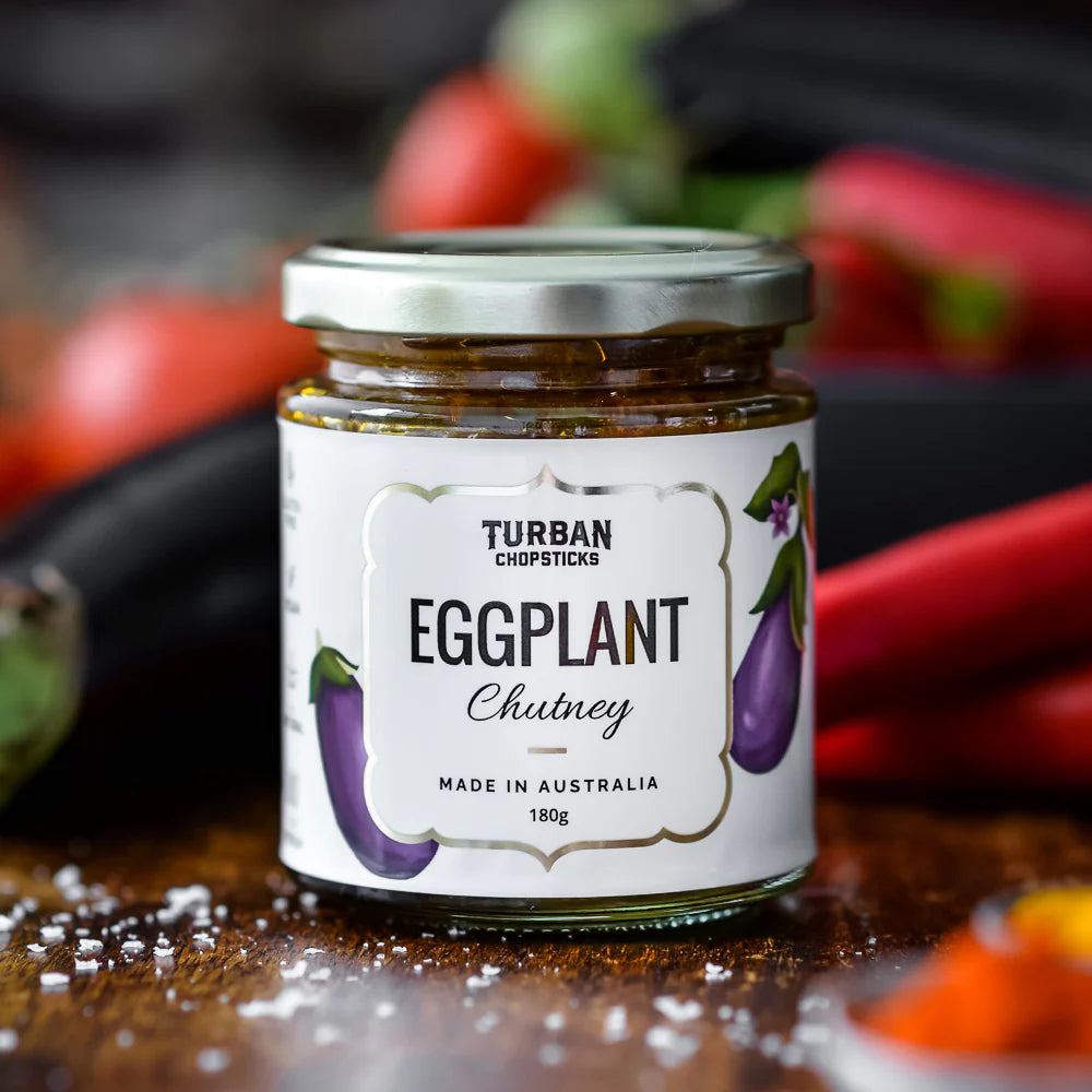 Turban Chopsticks Eggplant Chutney 180g (6) – Ethical Food Distributors