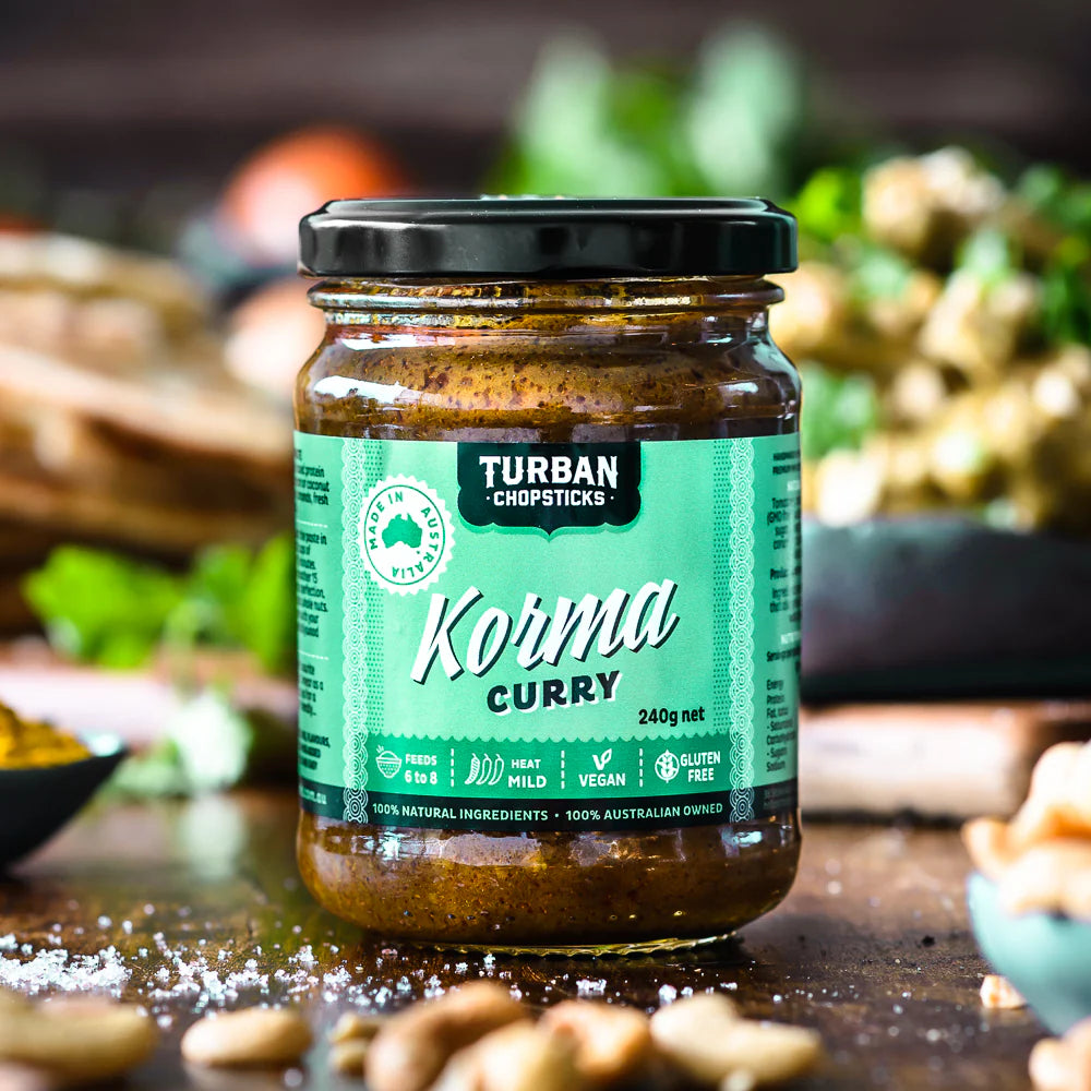 Turban Chopsticks Korma Curry Paste 240g (6) – Ethical Food Distributors