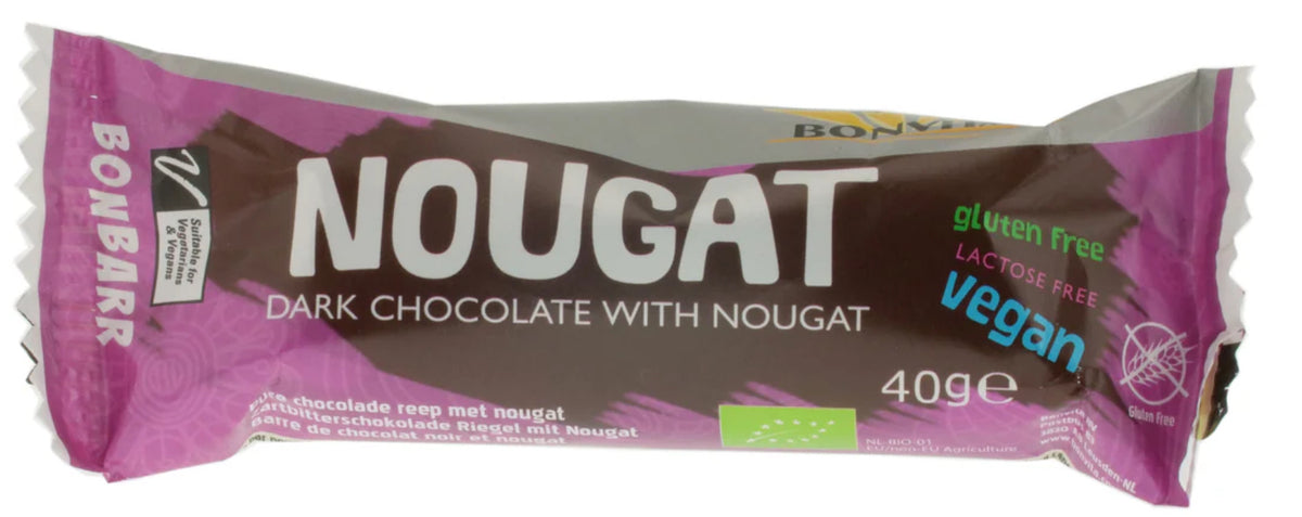 Bonvita Organic Nougat "Mars" Chocolate Bar 40g (GST Inc) (24 ...